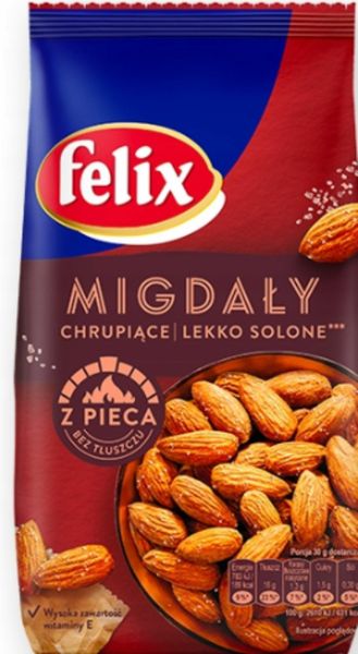 Kup FELIX MIGDAŁY Z PIECA 220G CHRUPIĄCE LEKKO SOLONE na arena.pl i ...