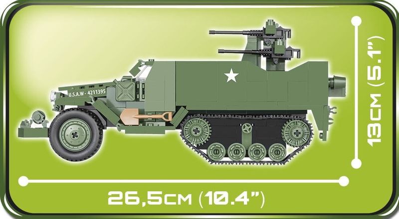 Cobi Klocki WW2 (kolekcja historyczna) M16 Half-Track - samobieżne ...