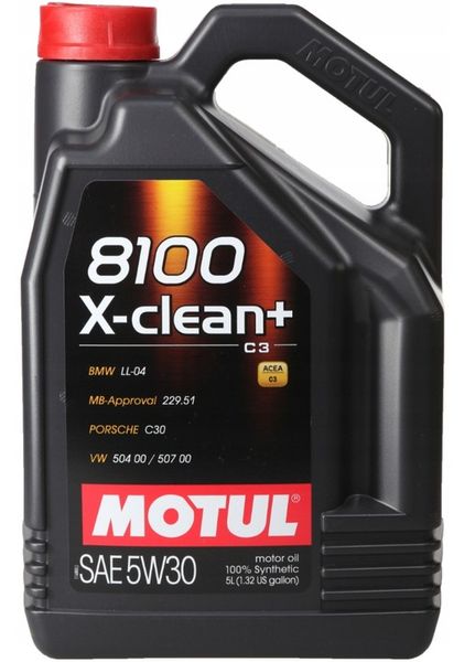 Kup MOTUL 8100 X-CLEAN+ PLUS 5W30 C3 504/507 5L na arena.pl i ciesz się ...