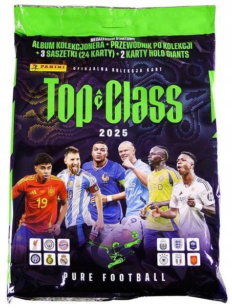 Kup Karty Piłkarskie PANINI TOP CLASS 2025 ZESTAW STARTOWY Album ...