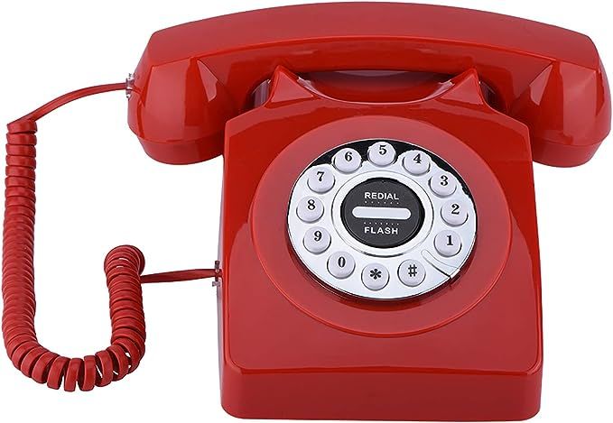 Kup Telefon Domowy Retro Zabytkowy Przewodowy Czerwony na arena.pl i ...