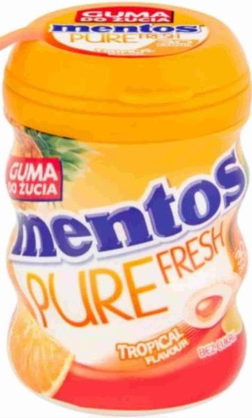 MENTOS Guma Pure Fresh Tropical 60g - Arena.pl