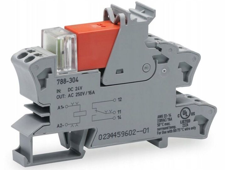 Przekaźnik z podstawką WAGO 1P 16A 24V DC, 788-304 - Arena.pl