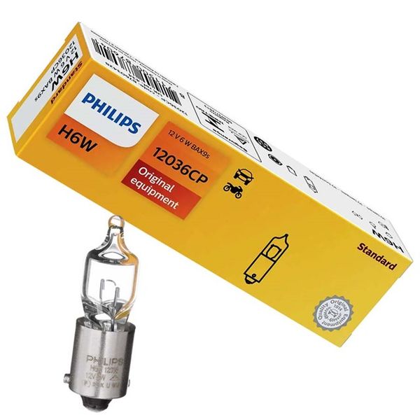 Żarówka H6W PHILIPS BAX9s 12V 6W - archiwum Arena.pl