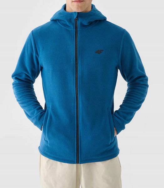 Kup 4F POLAR BLUZA POLAROWA Z KAPTUREM ROZPINANA NIEBIESKA M290 r. M na ...