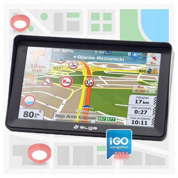 Kup Nawigacja GPS ALGA A7A android 16GB. iGO Primo + NEXTgen PAL TiR ...
