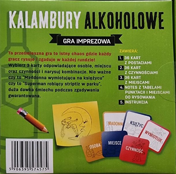 KALAMBURY ALKOHOLOWE IMPREZA GRA DLA DOROSŁYCH - Arena.pl