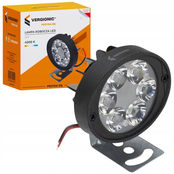 Kup Lampa Robocza LED 12V Halogen 12W UNIWERSALNA Vergionic na arena.pl ...