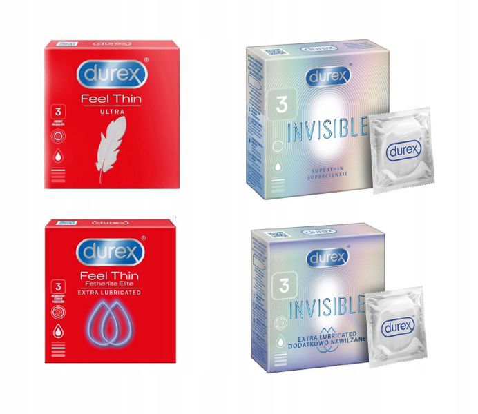 DUREX Zestaw Super cienkich Prezerwatyw Mix 12szt - Arena.pl