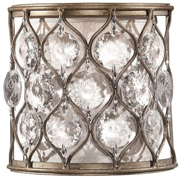 Antyczna LAMPA kinkiet Lucia FE-LUCIA1 Elstead FEISS okrągła OPRAWA ...