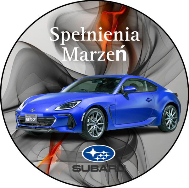 Kup Opłatek na tort Urodziny Subaru Samochód Auto Logo 18 30 40 50 60 ...