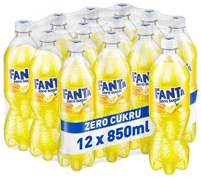 Kup Fanta Lemon ZERO napój gazowany o smaku cytrynowym BEZ CUKRU 12x ...