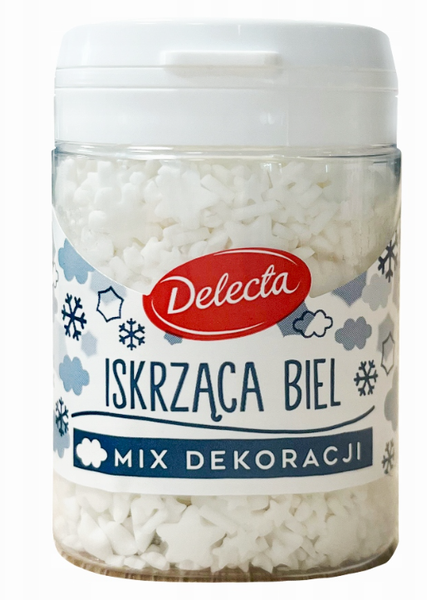 Kup Delecta ISKRZĄCA BIEL Mix DEKORACJI DEKORACJE POSYPKA do CIAST 55g ...
