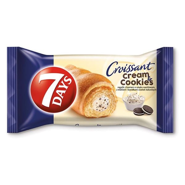 Kup 7 Days Cream & Cookies waniliowy z mlekiem i kawałkami ciastek 60 g ...