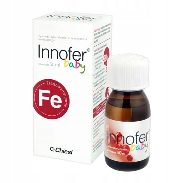 Innofer Baby Fe żelazo elementarne zawiesina 50 ml - Arena.pl