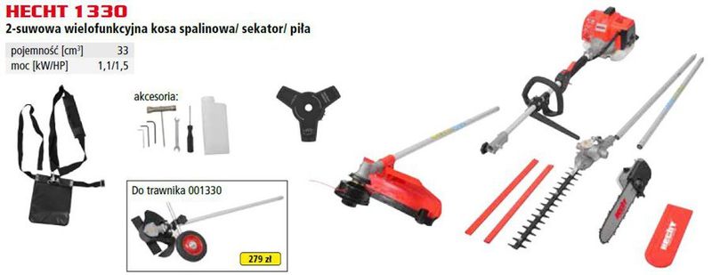 HECHT 1331 KOSA SPALINOWA DO TRAWY PIŁA ŁAŃCUCHOWA SEKATOR URZĄDZENIE ...