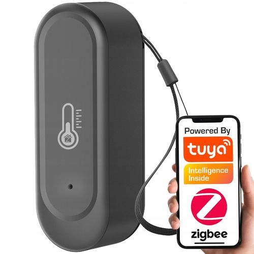 Kup Czujnik Temperatury Wilgotności Zewnętrzny Czarny IP65 ZigBee TUYA ...