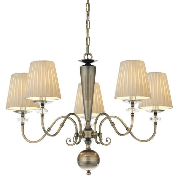 Wisząca lampa pałacowa LILOSA 8682 AMPLEX abażurowa patyna mat - Arena.pl