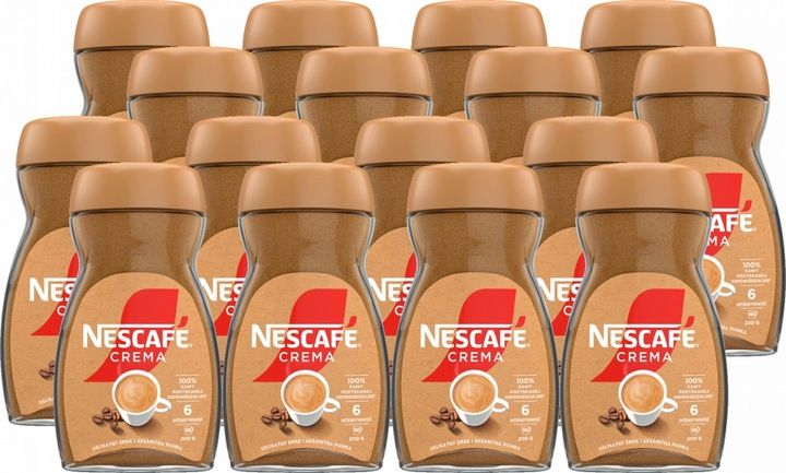 Kawa rozpuszczalna Nescafé Crema 200g x24 - Arena.pl