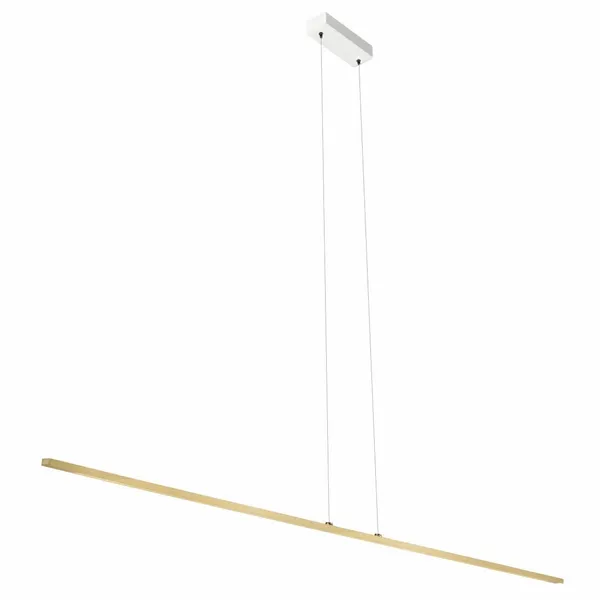 Nowoczesna lampa EBORA 8248 AMPLEX wisząca złota biała - Arena.pl