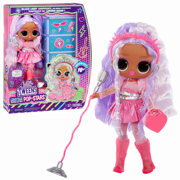 LOL Surprise Lalka neonowa Tweens Neon Pop Kitty K Stars 120667 - Arena.pl