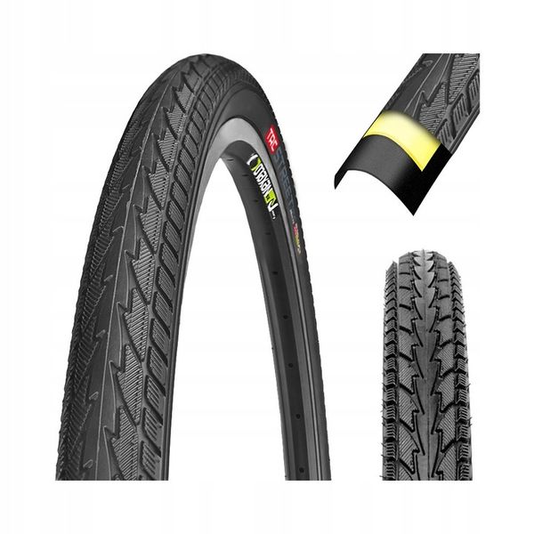 Kup Opona rowerowa 26 cali TRC 26x1.75 z WKŁADKĄ ANTYPRZEBICIOWĄ 47-559 ...