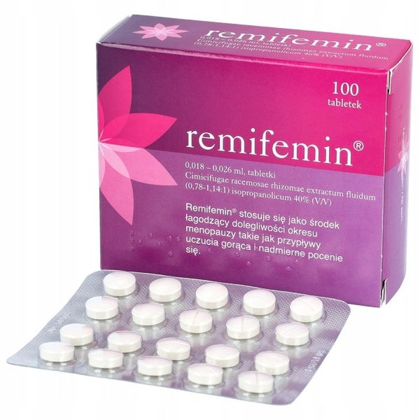 Remifemin 100 tabletek Lek na objawy menopauzy - Arena.pl