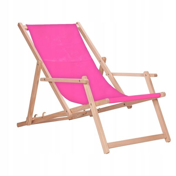 Leżak drewniany z podłokietnikami ogrodowy San-Drew TP34 - Arena.pl