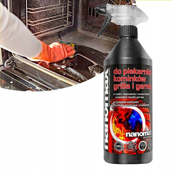 Kup nanomax do mycia piekarnika grill kominka przypaleń 1L SKUTECZNY na ...
