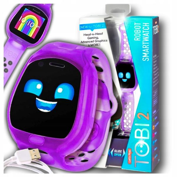 TOBI 2 SMARTWATCH ZEGAREK INTERAKTYWNY ZABAWKA ELEKTRONICZNY FIOLETOWY ...