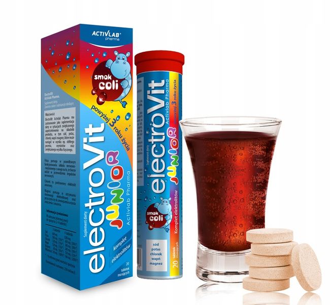 Kup ElectroVit Junior elektrolity dla dzieci o smaku coli 20 sztuk na ...