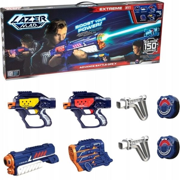 Kup KARABIN PISTOLET CEL LASEROWY PODCZERWIEŃ LASER TAG LAZER MAD ...