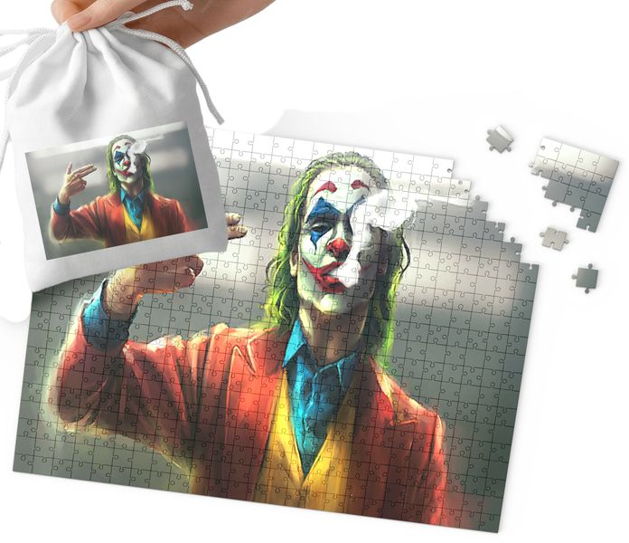 PUZZLE - BATMAN JOKER WZORY Z FILMÓW I GIER 120el + WORECZEK - Arena.pl