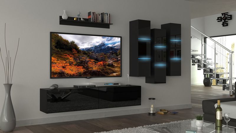 Meblościanka Zestaw Meble Ścianka Salon RTV N46 - Arena.pl