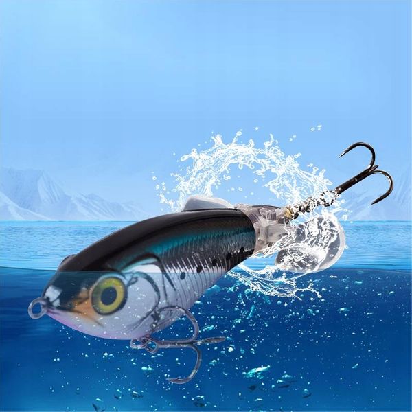 Wobler Przynęta WĘDKARSKA SZCZUPAK Popper Flopper Whopper OBROTOWY 9g ...