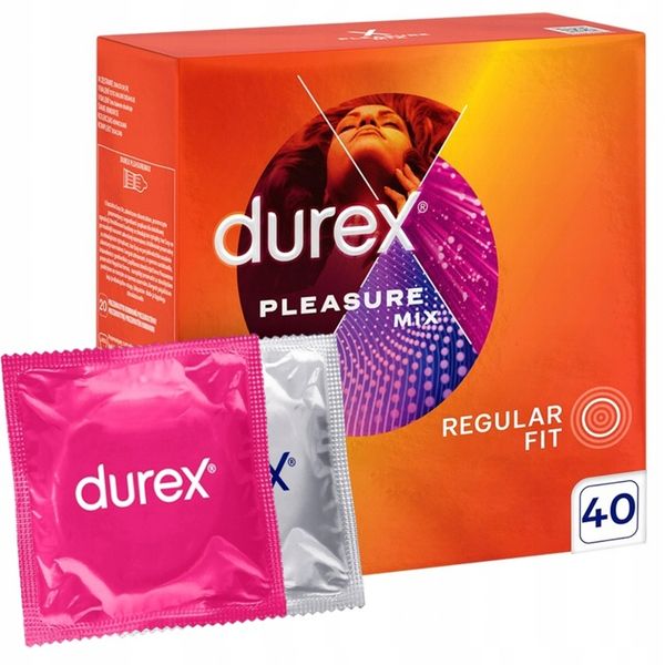 Kup DUREX Pleasure Mix Stymulujące Prezerwatywy Prążkowane z Wypustkami ...