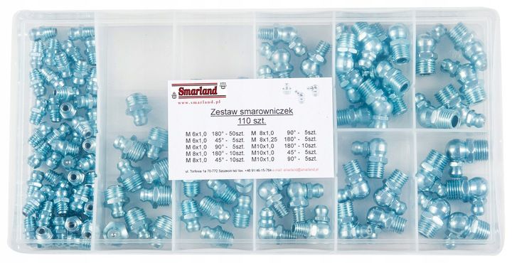 Kup Zestaw smarowniczek, kalamitek stal/ocynk - 110 sztuk - smarland.pl ...