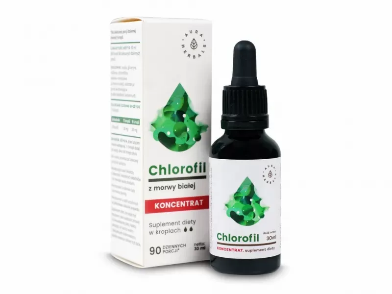 Chlorofil z Morwy Białej Kon. 30ml Aura Herbals - Arena.pl