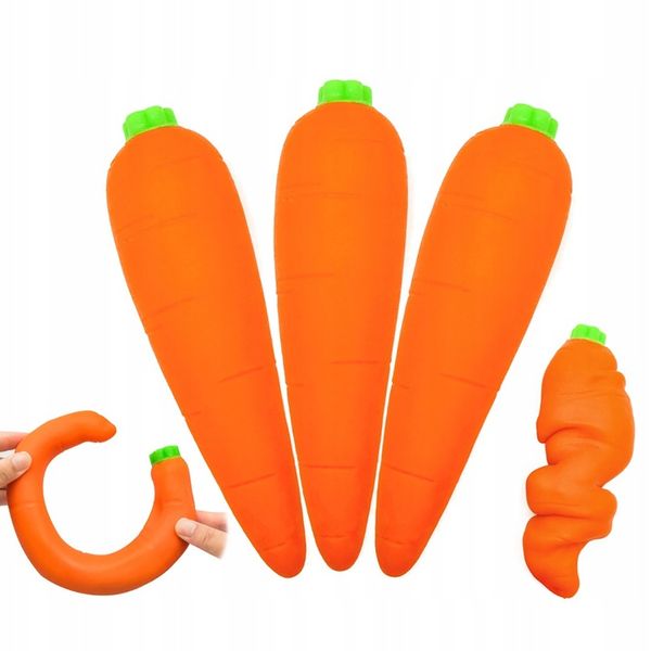 6x GNIOTEK MARCHEWKA PIASKOWA ANTYSTRESOWA SENSORYCZNA WARZYWA PRANK ...