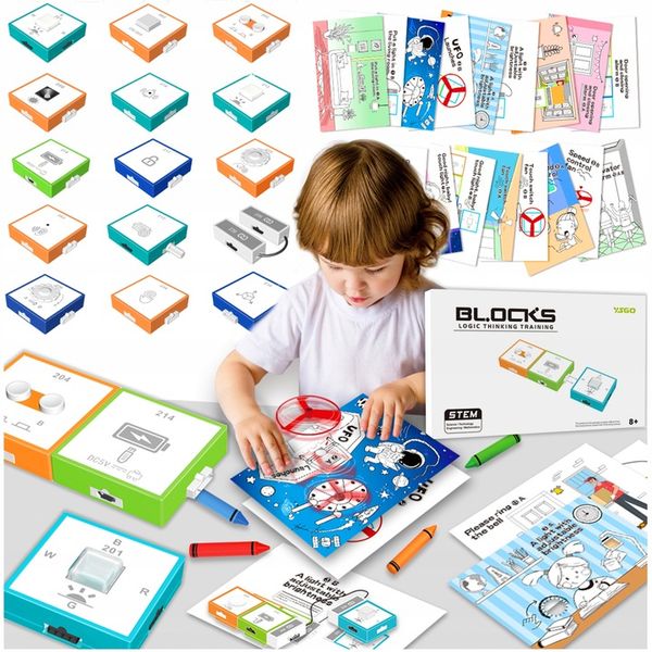 Kup Klocki Modułowe Logiczne Konstrukcyjne Programowanie Dla Dzieci ...