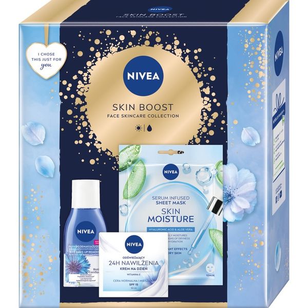 Kup NIVEA SKIN BOOST Zestaw kosmetyków dla kobiet krem + płyn demakijaż ...