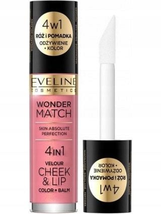 Eveline Wonder Match Róż i Pomadka w płynie 03 - Arena.pl