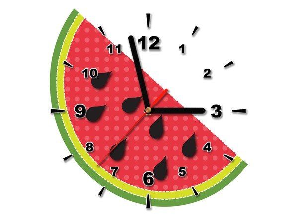 30X30CM ZEGAR ARBUZ OBRAZ DREWNO - Arena.pl