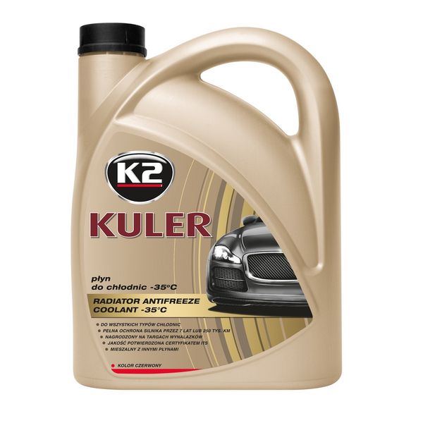 Płyn do Chłodnic CZERWONY 5L do -35°C G12 K2 Kuler chłodzący - Arena.pl