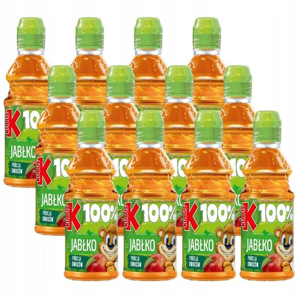 Sok 100% Kubuś Jabłko z soku jabłkowego 12x300ml - Arena.pl