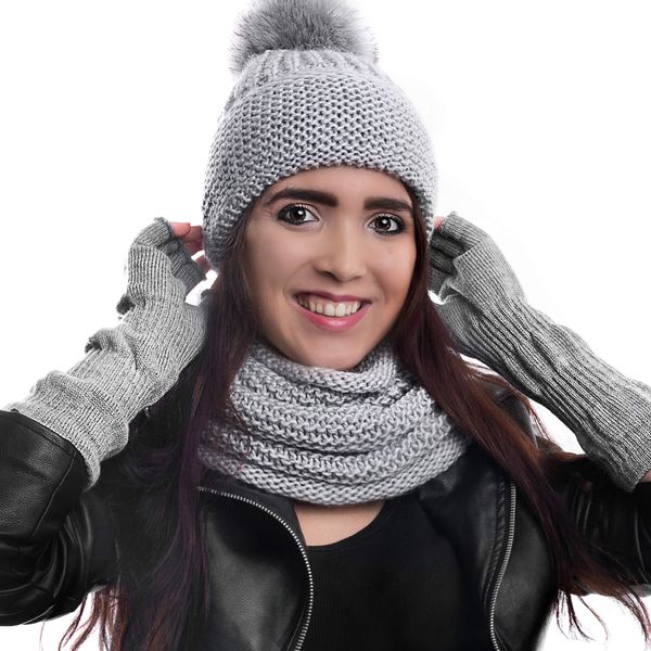 NANDY DŁUGIE MITENKI CIEPŁE RĘKAWICZKI BEZ PALCÓW - MTNK-GDTX-DL-J-SZAR ...