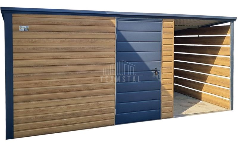 Kup Schowek domek ogrodowy 3x2m + wiata 1,5m drzwi dach TS1084 na arena ...