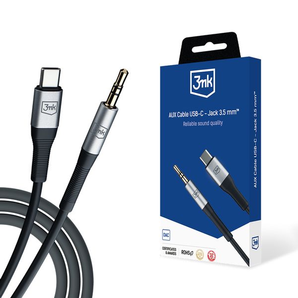 3MK KABEL AUX USB-C/JACK 3,5mm - Arena.pl
