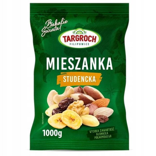 Mieszanka studencka bakalie, orzechy 1kg, Targroch - Arena.pl