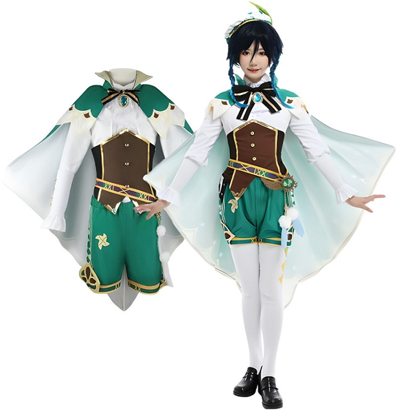 KOSTIUM ANIME COSPLAY VENTI GENSHIN IMPACT 152/158 (z metki S) - Arena.pl